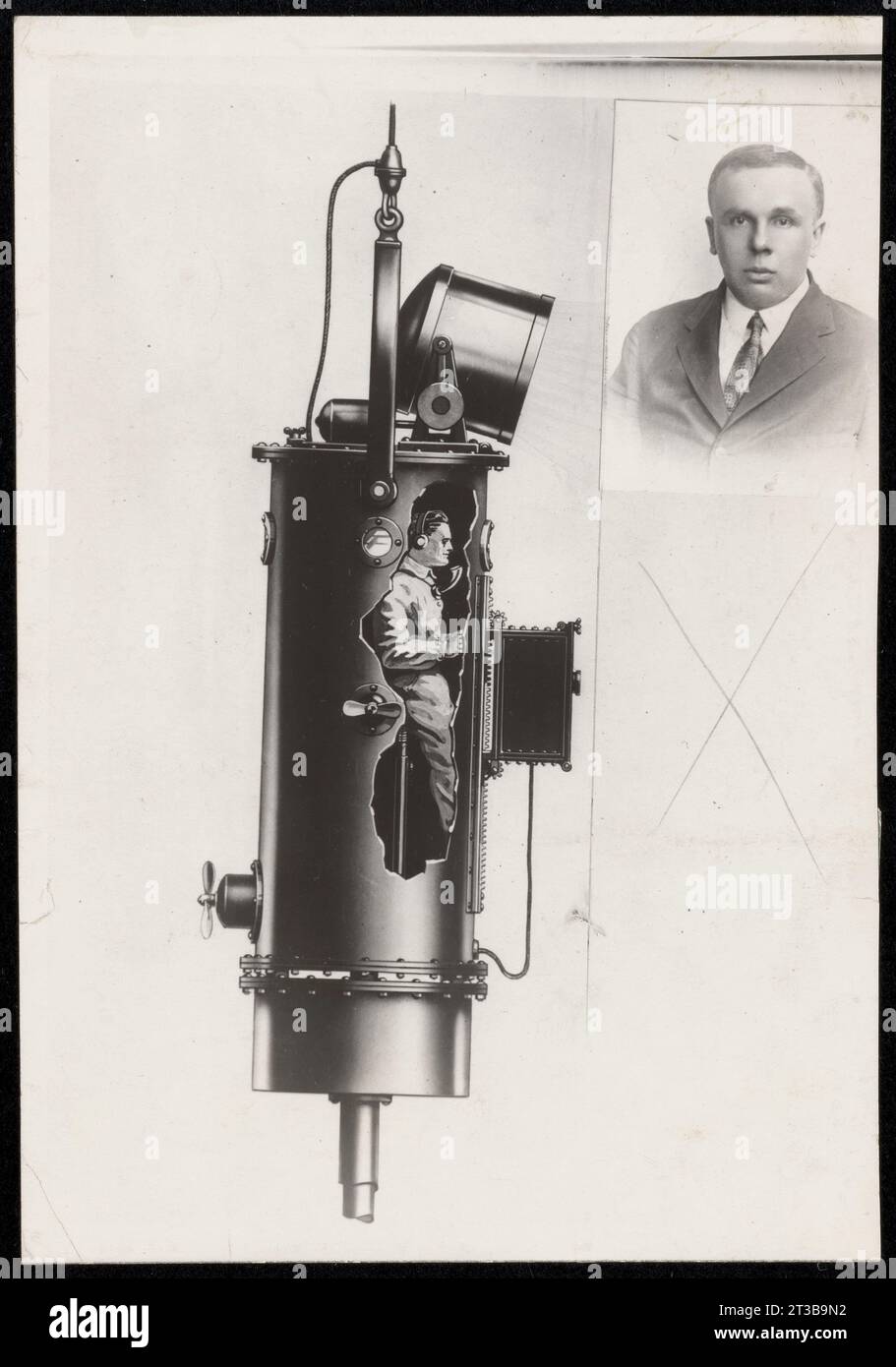The newly invented deep sea diving apparatus of Dr. Hans Hartman ...