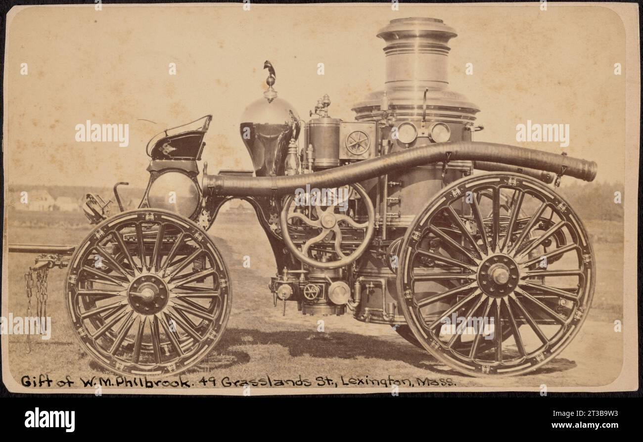 Steam powered fire engine Stock Photo - Alamy
