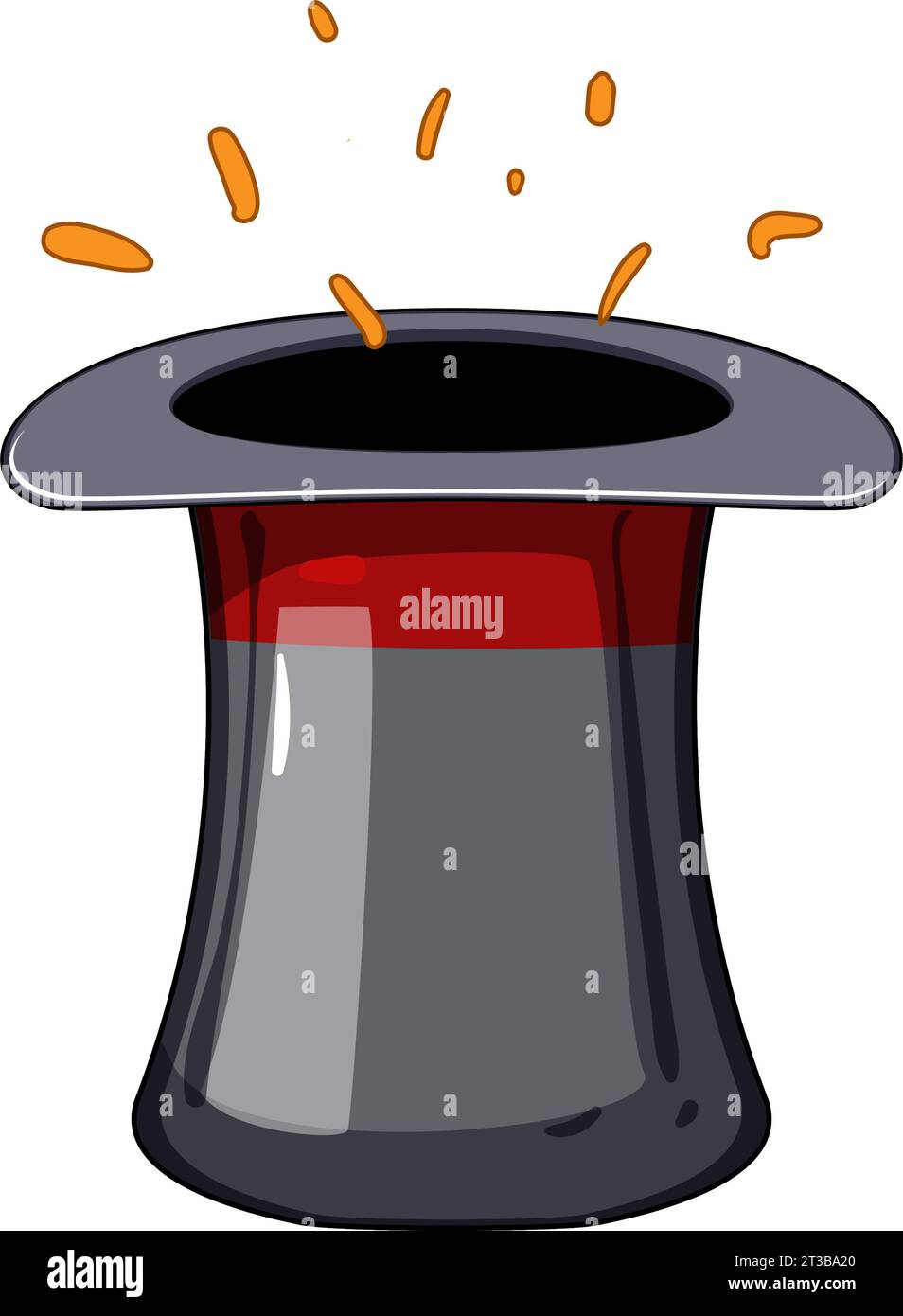 wand magician hat cartoon vector illustration Stock Vector Image & Art ...