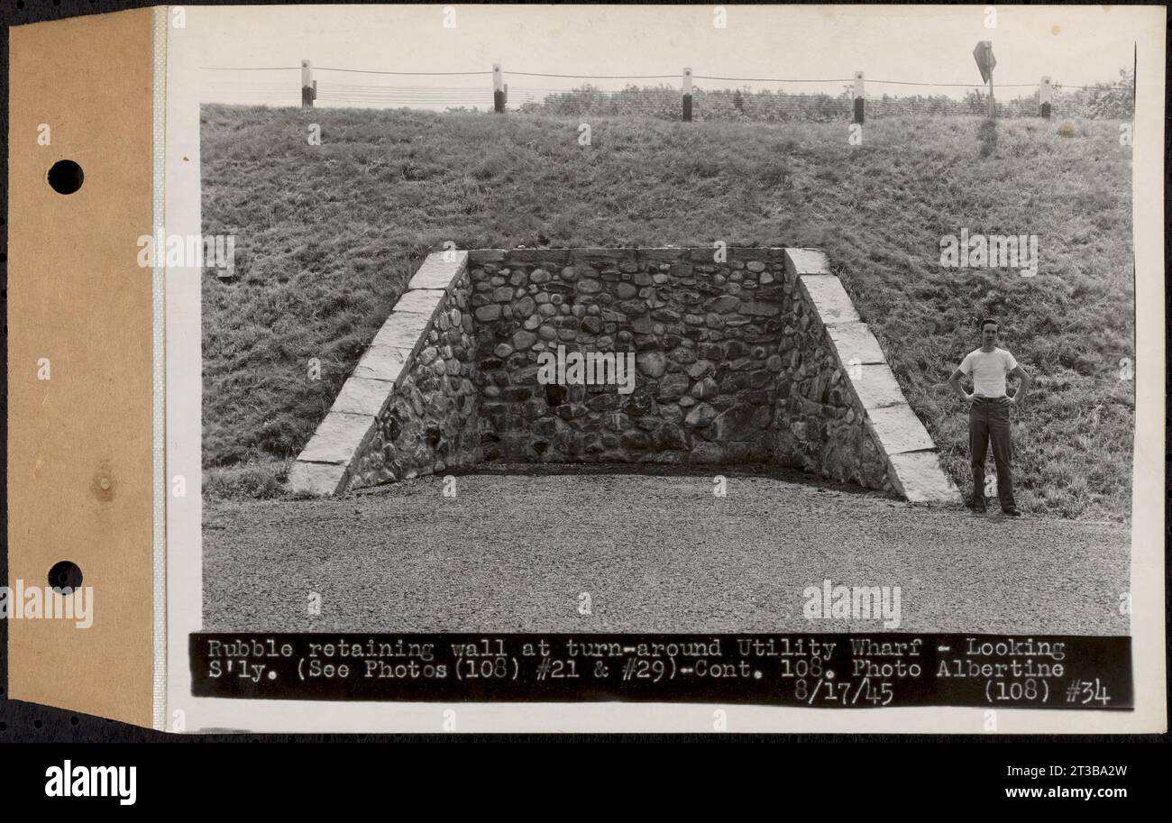 Contract No. 108, Utility Wharves, Quabbin Reservoir, Ware, rubble ...