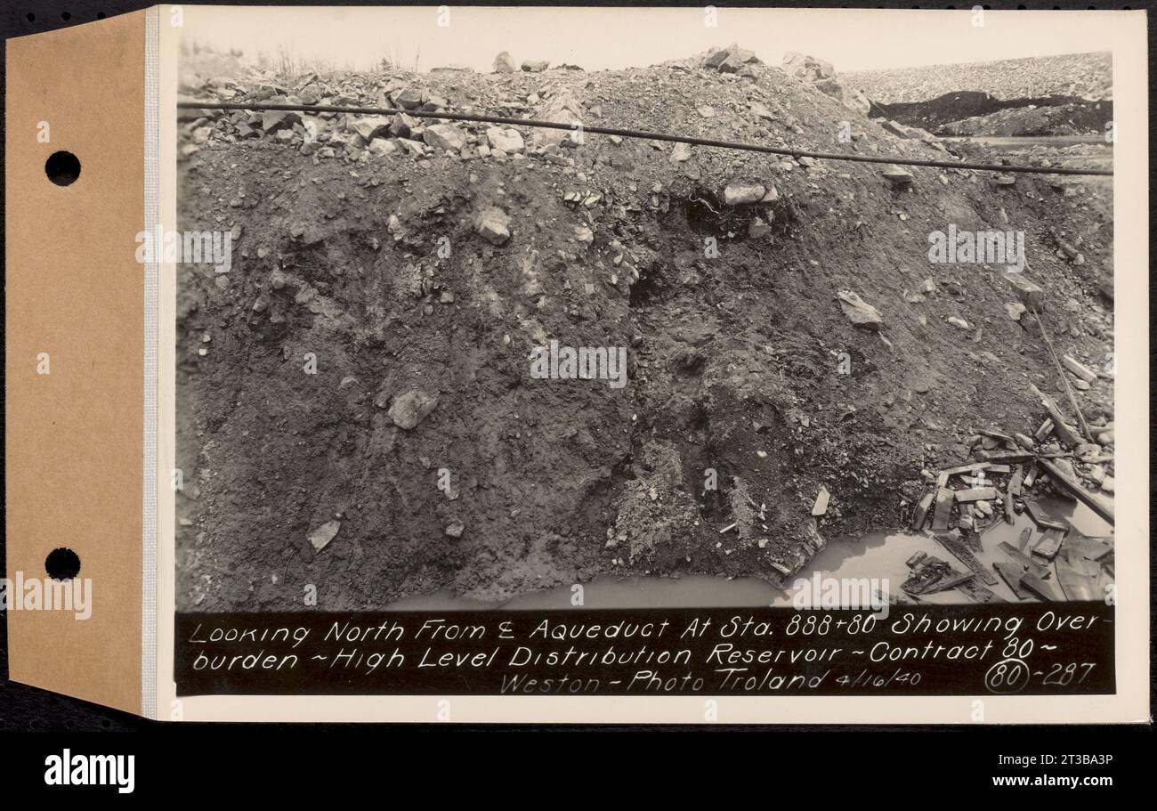 Contract No. 80, High Level Distribution Reservoir, Weston, looking ...