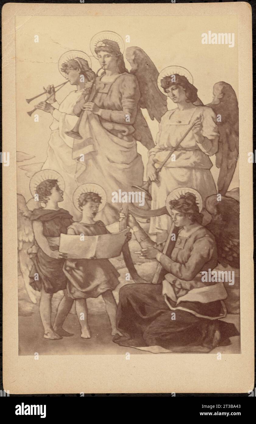 Angels singing and playing instruments Stock Photo - Alamy