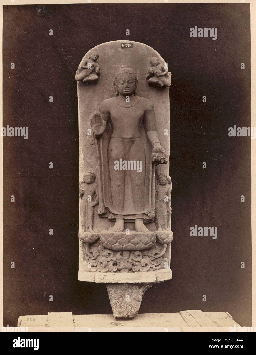 Statue of Buddha, from Sarnath, Benares Stock Photo - Alamy