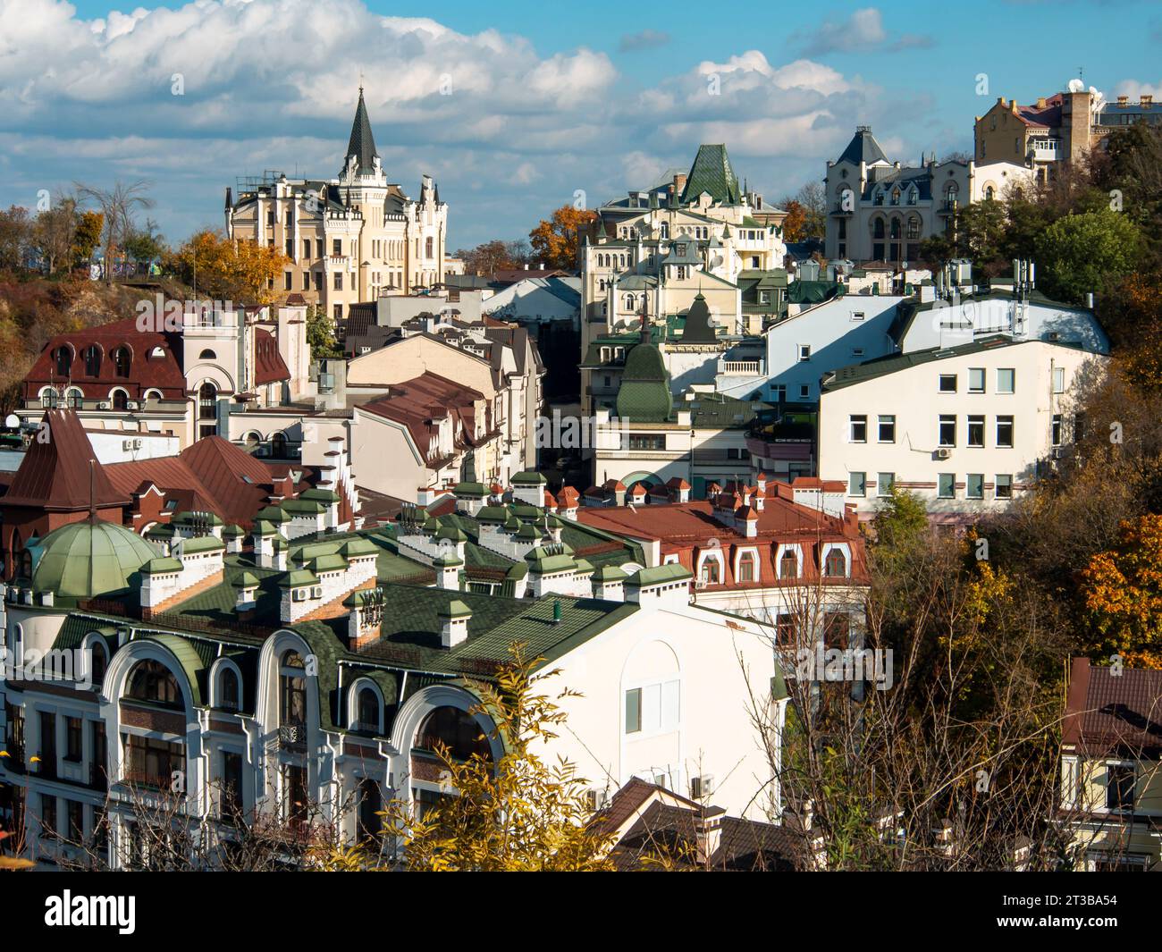 Downtown of Kyiv, Ukraine. Views of historic architecture and landscape ...