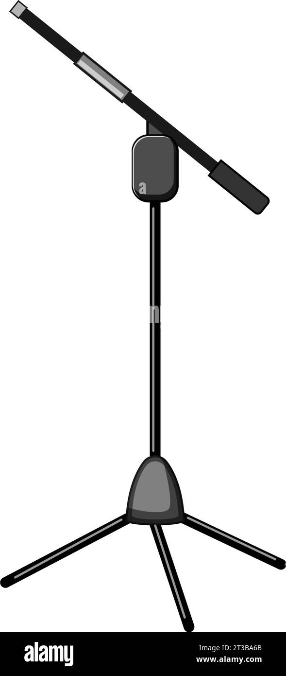 sound microphone stand cartoon vector illustration Stock Vector Image ...
