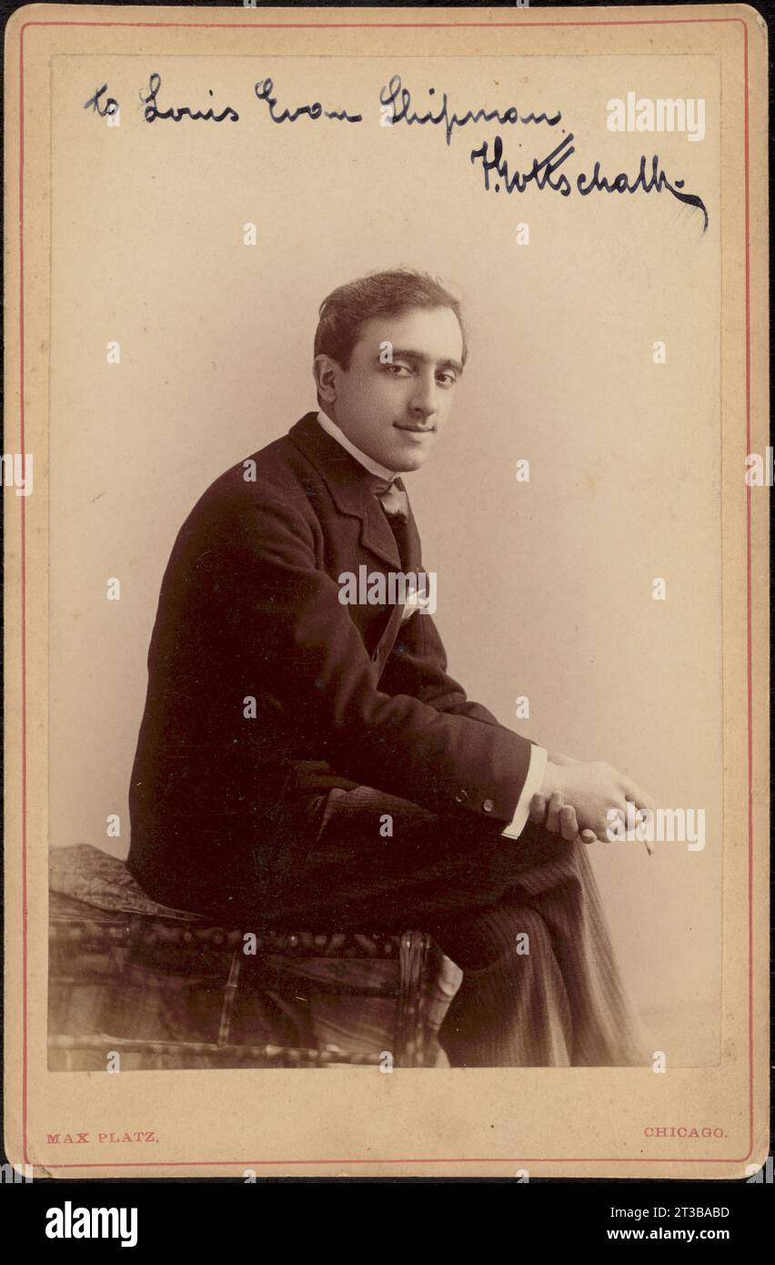 To Louis Evan Shipman, F. Gottschalk Stock Photo - Alamy