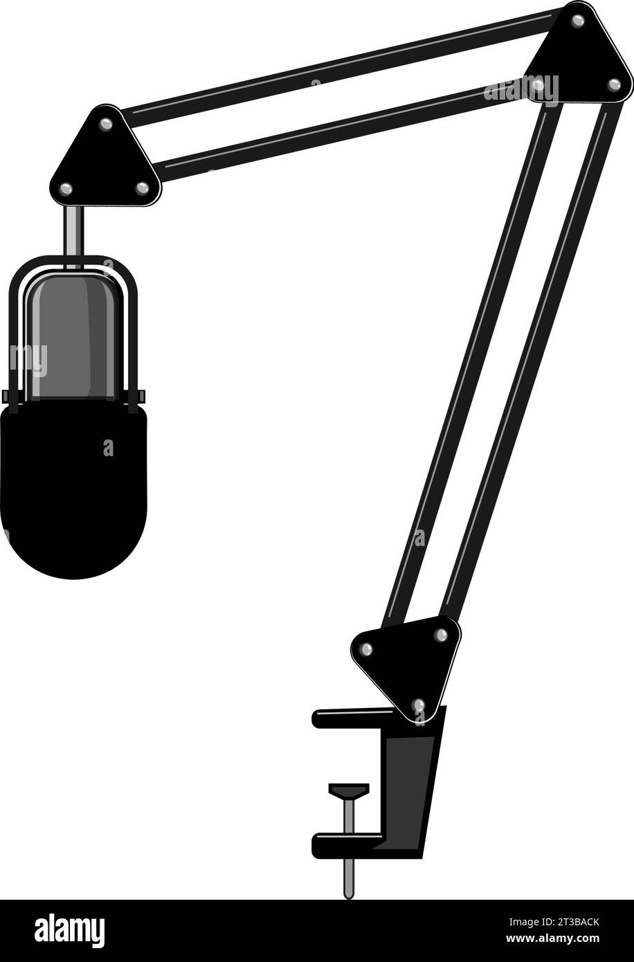 Radio interview cartoon Black and White Stock Photos & Images - Alamy