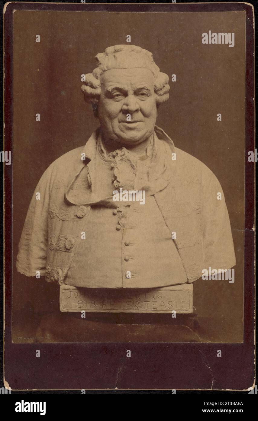 Bust of John Gilbert as Sir Peter Teazle in The School for Scandal ...