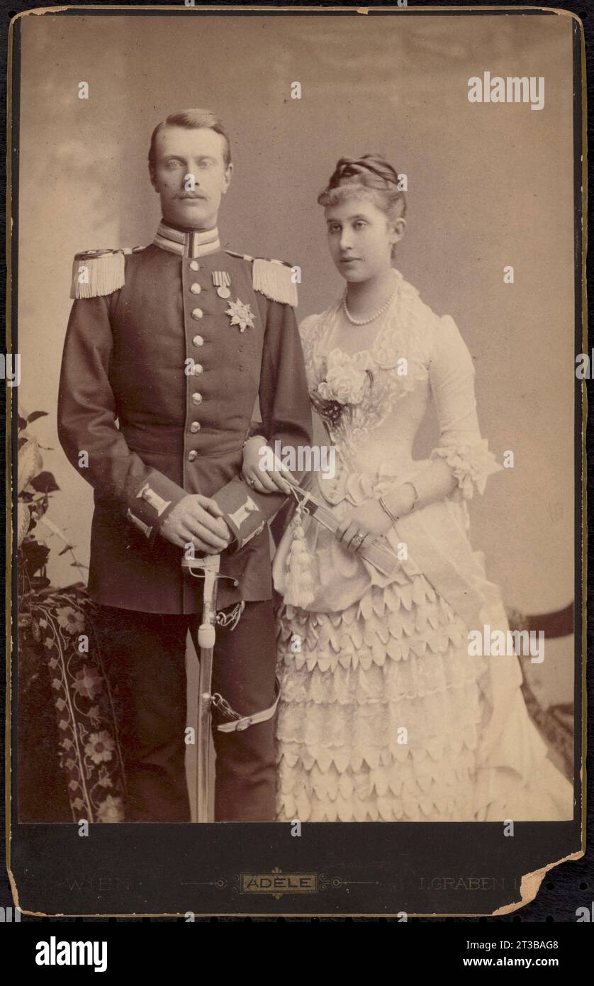 Hereditary Grand Duke of Baden with his bride the Princess Hilda of ...