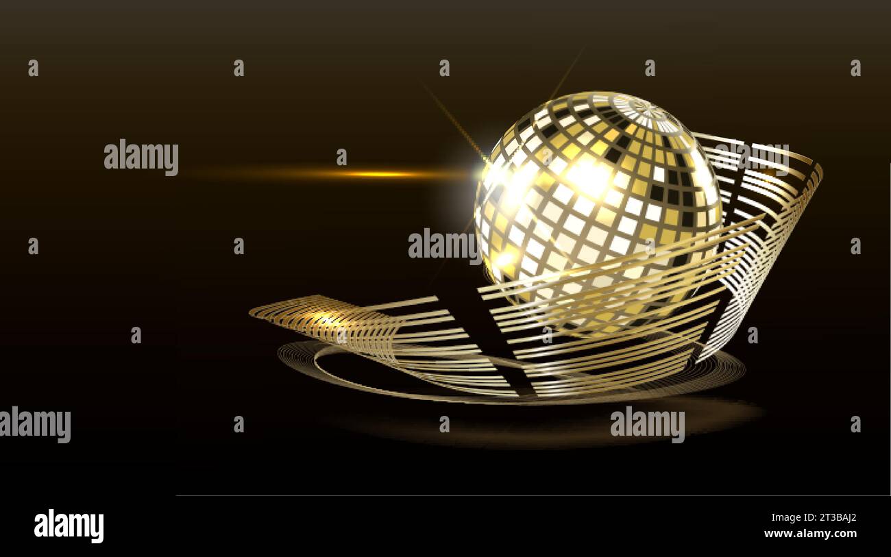 Golden round dance Stock Vector Images - Alamy
