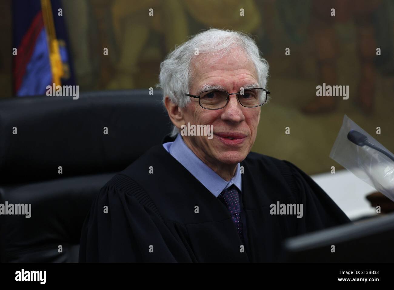 New York, United States. 24th Oct, 2023. Judge Arthur Engoron waits ...