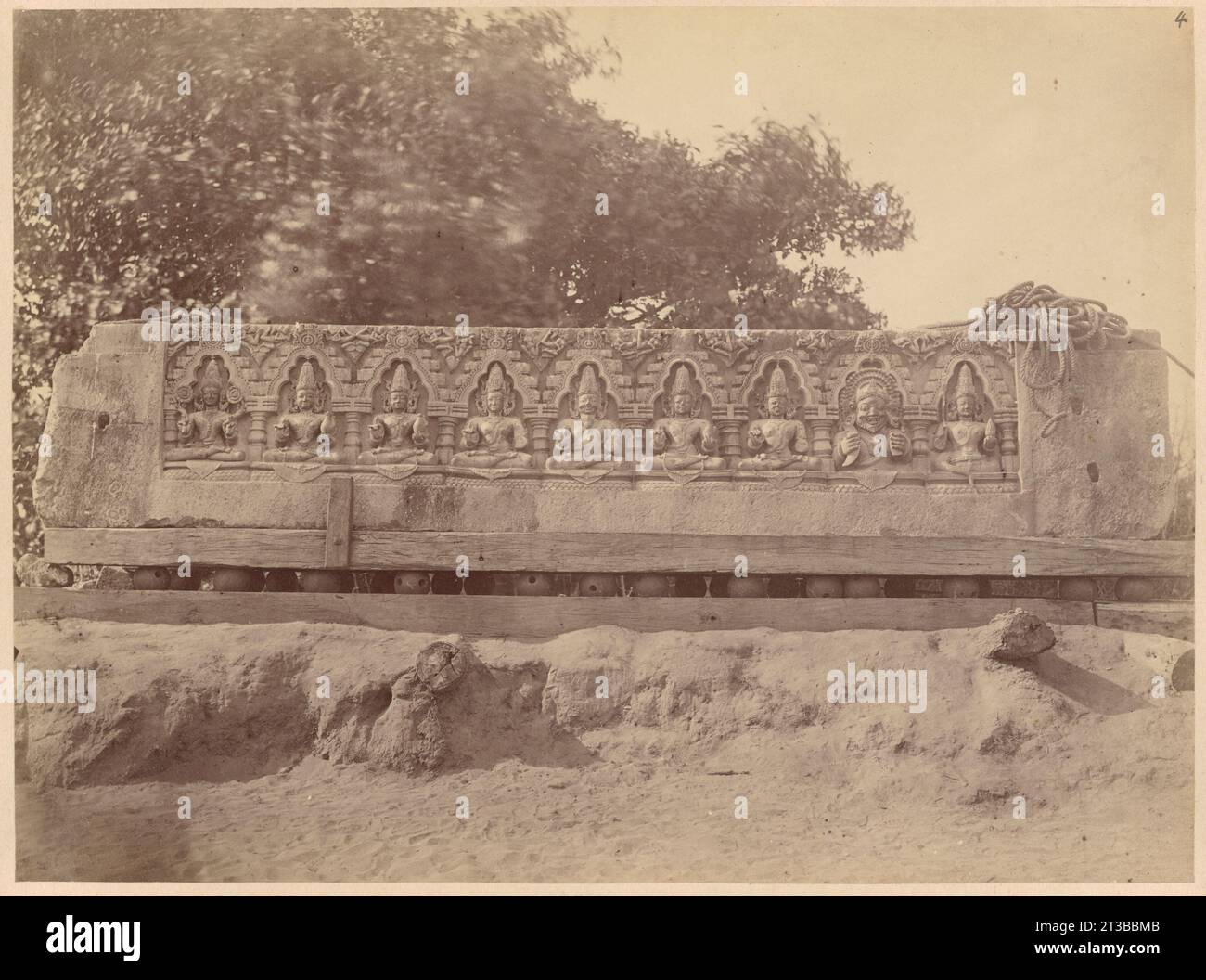 Navagraha frieze at Konarak Stock Photo - Alamy