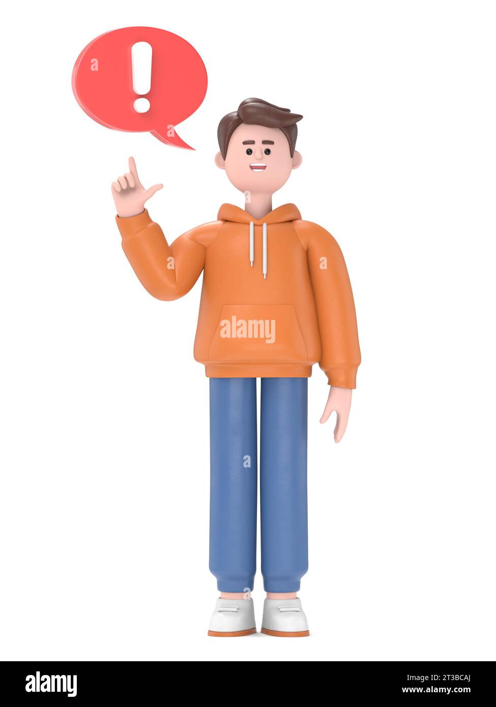 Cartoon man thinking speech hi-res stock photography and images - Alamy