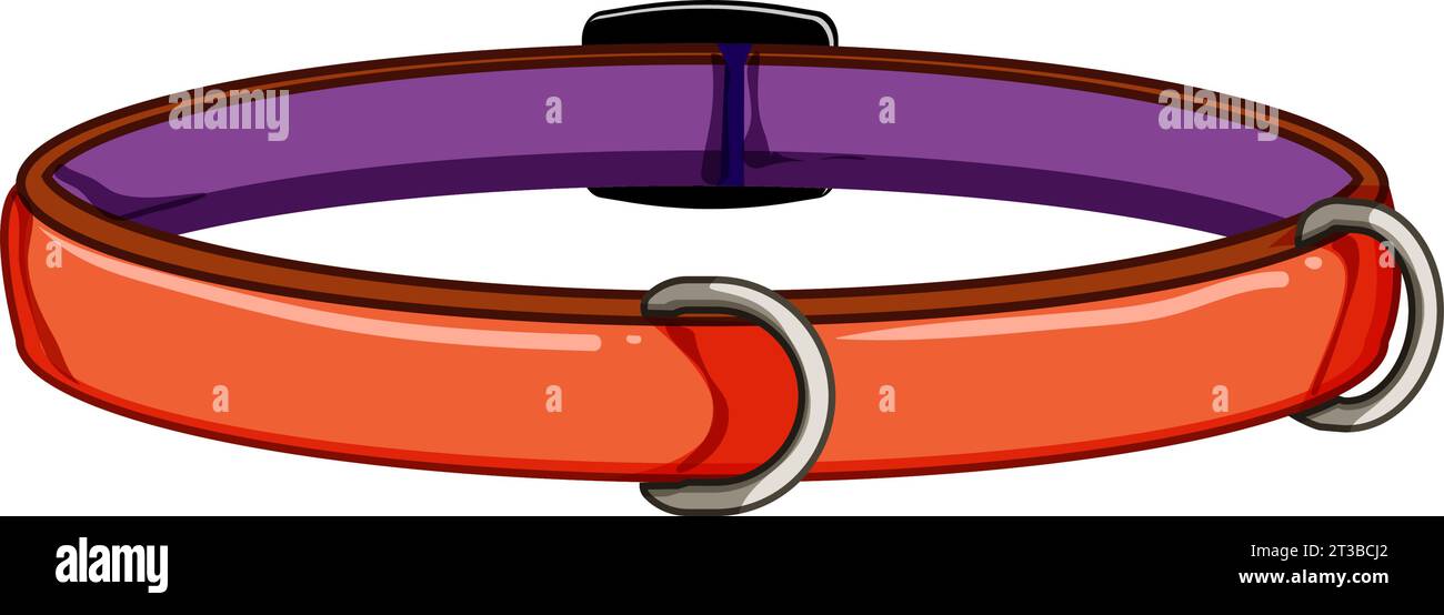 puppy pet collar cartoon vector illustration Stock Vector Image & Art ...