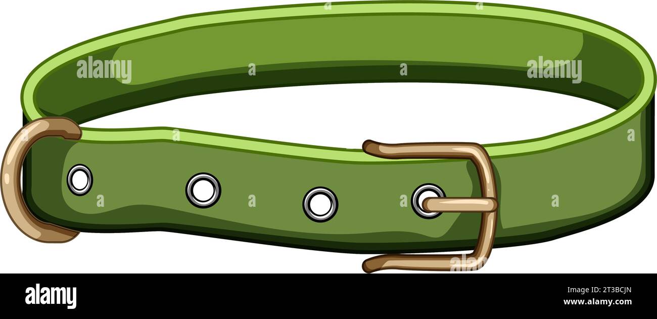 canine pet collar cartoon vector illustration Stock Vector Image & Art ...