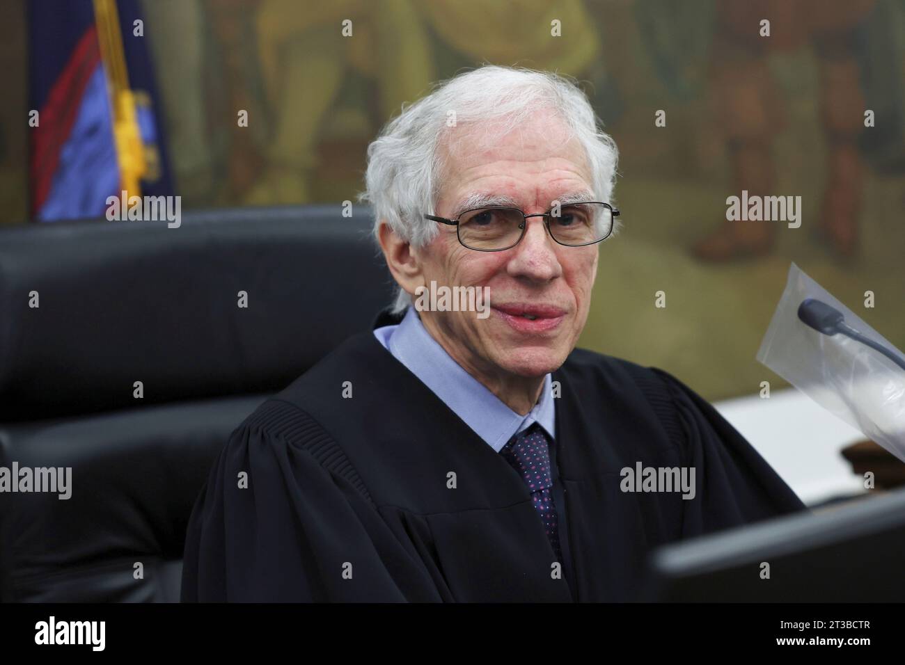 Judge Arthur F. Engoron presides over former President Donald Trump's ...