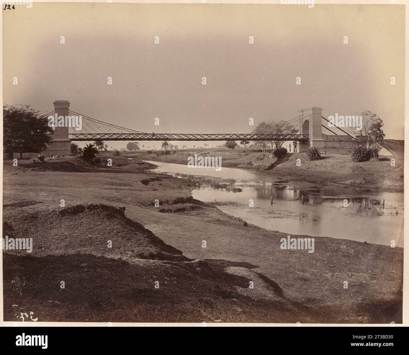 Bridge over the Poonpoon River, India Stock Photo - Alamy