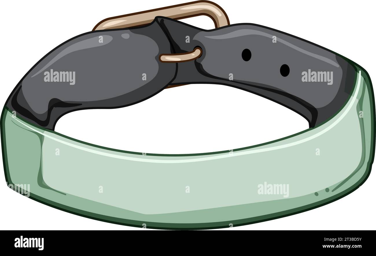leash pet collar cartoon vector illustration Stock Vector Image & Art ...