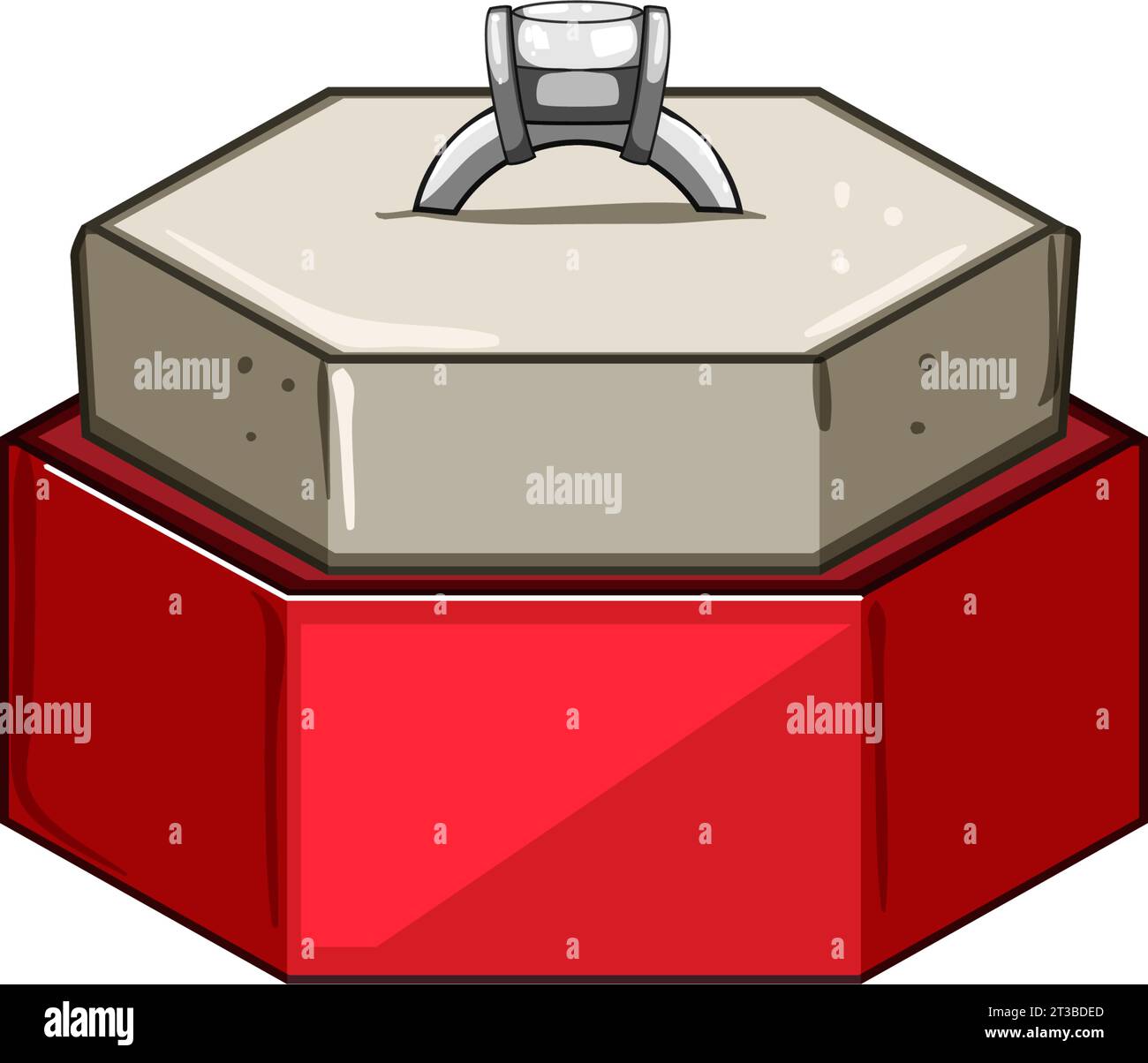 engagement proposal ring box cartoon vector illustration Stock Vector ...