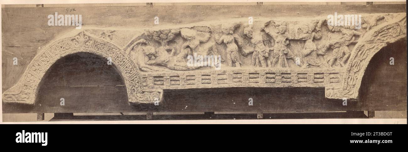 Portion of frieze from Ganesha Gumpha, Udayagiri Caves Stock Photo - Alamy