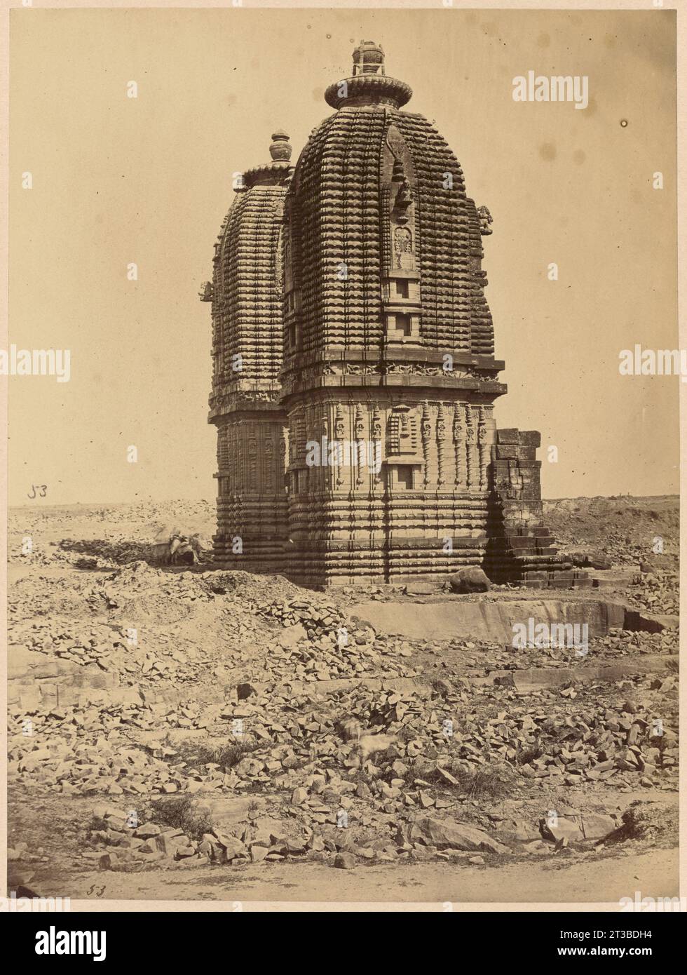 Side view of temples nos. 1 and 2 (Ganesha and Durga Temples), Begunia ...