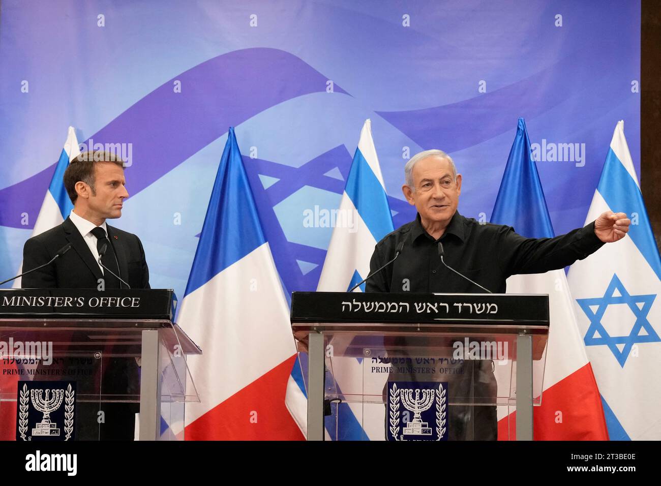 Jerusalem, Israel. 24th Oct, 2023. Israeli Prime Minister Benjamin ...