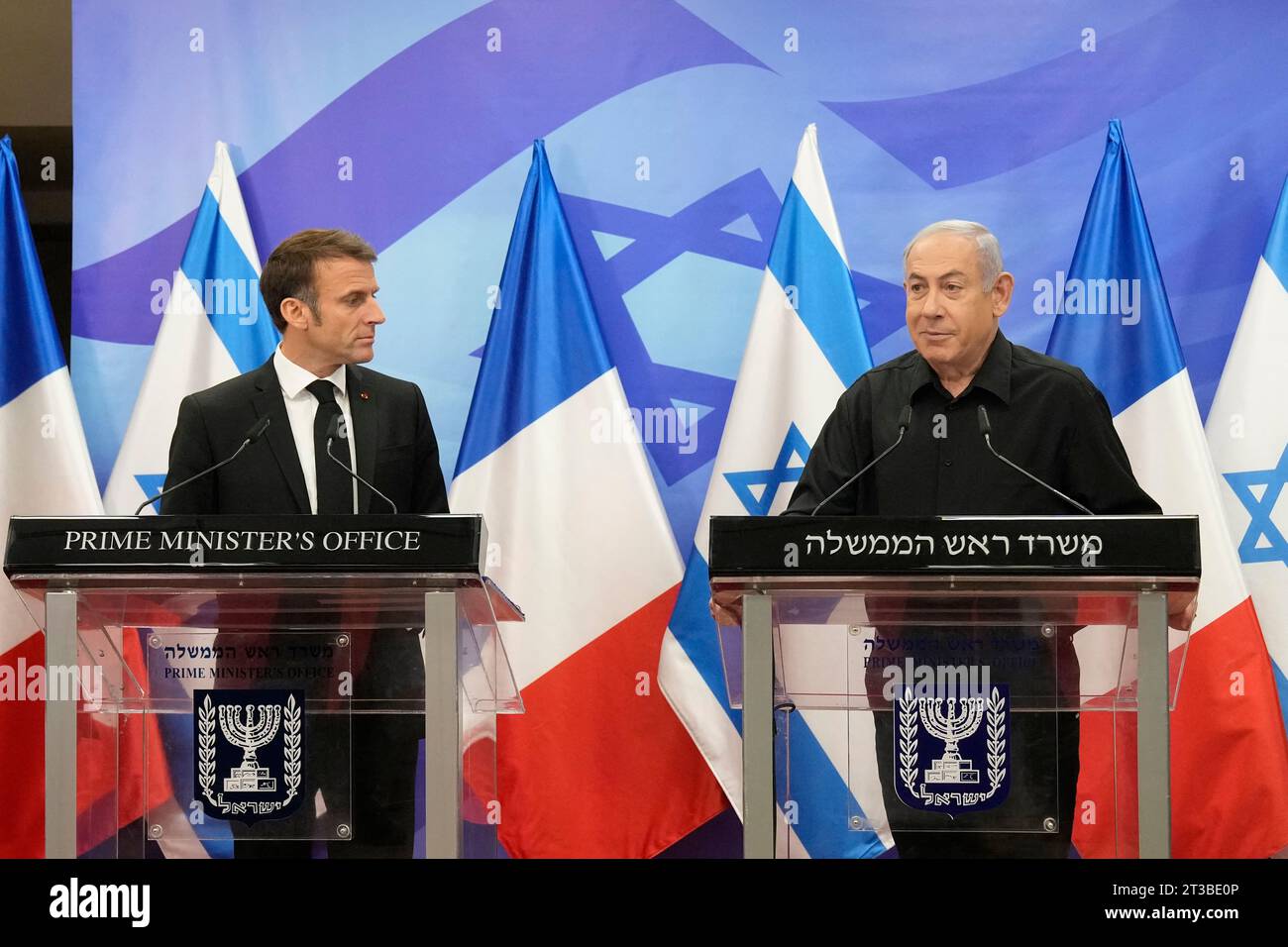 Jerusalem, Israel. 24th Oct, 2023. Israeli Prime Minister Benjamin ...