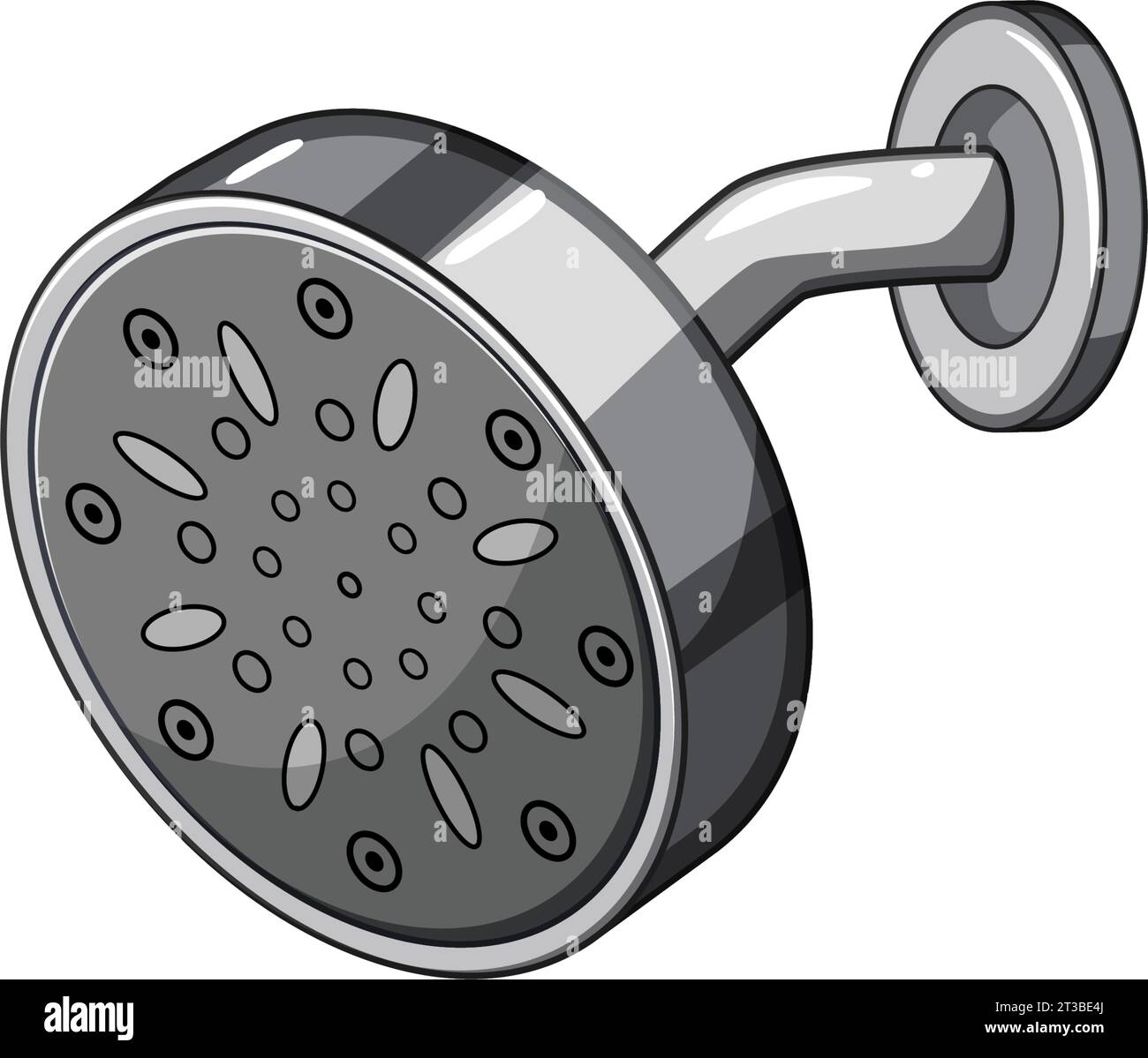 water shower head cartoon vector illustration Stock Vector Image & Art ...
