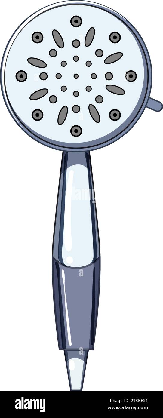hygiene shower head cartoon vector illustration Stock Vector Image ...