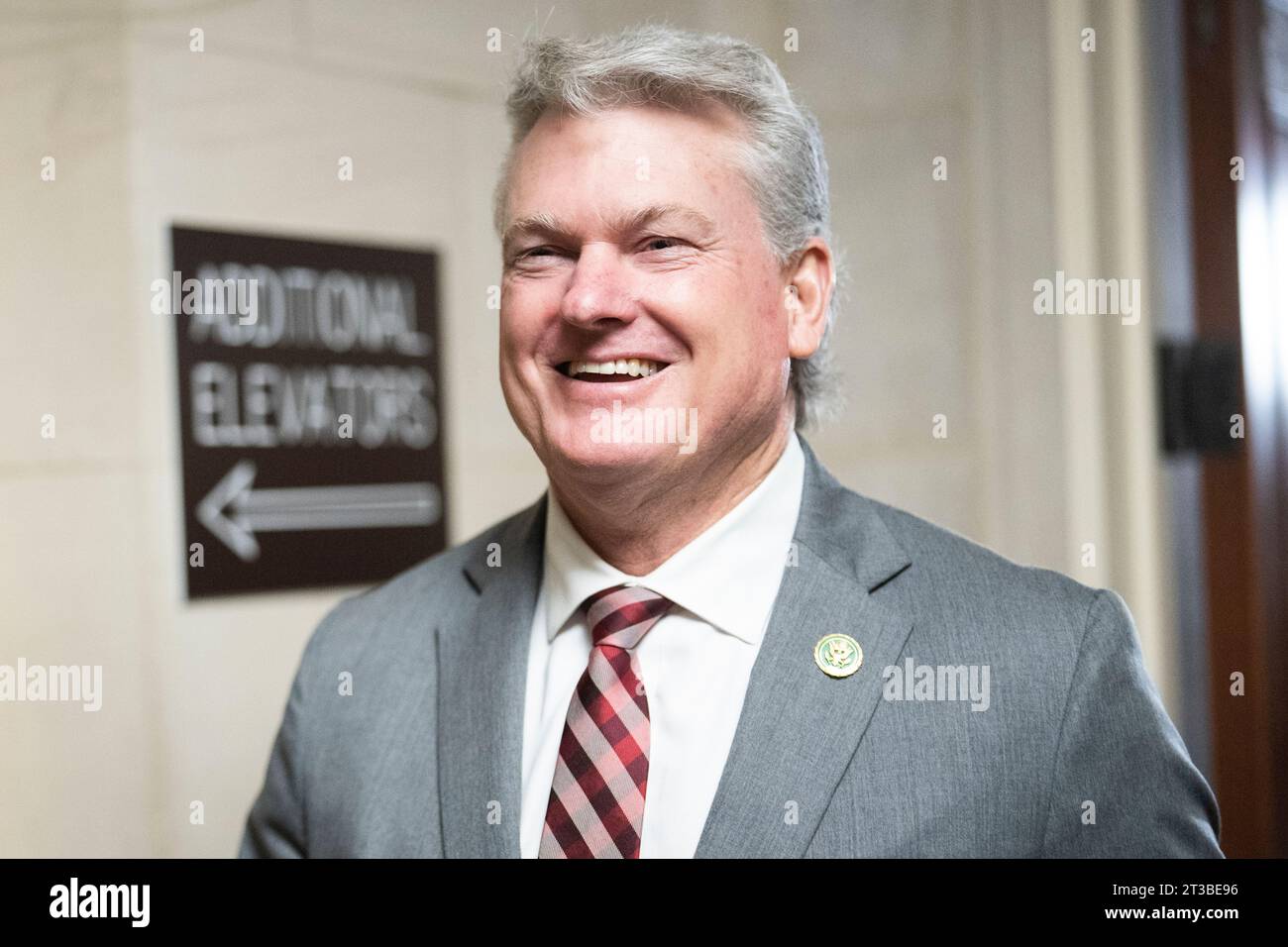 UNITED STATES - OCTOBER 24: Rep. Mike Collins, R-Ga., arrives for a ...