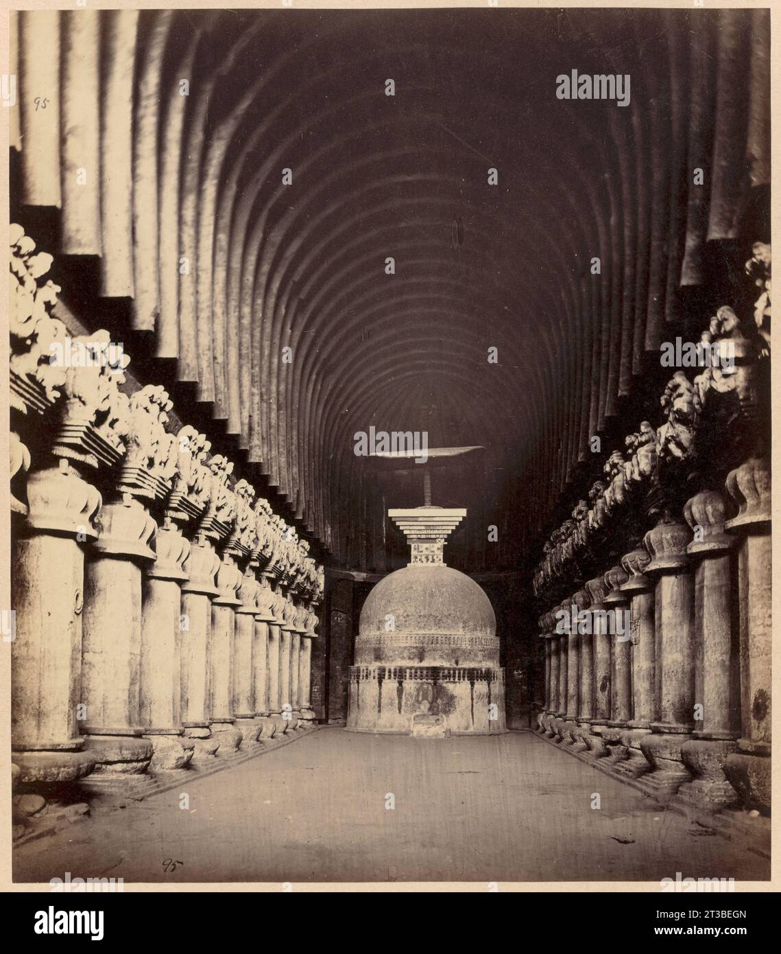 Votive stupa, Chaitya Hall, Karli Caves, Karli, India Stock Photo - Alamy