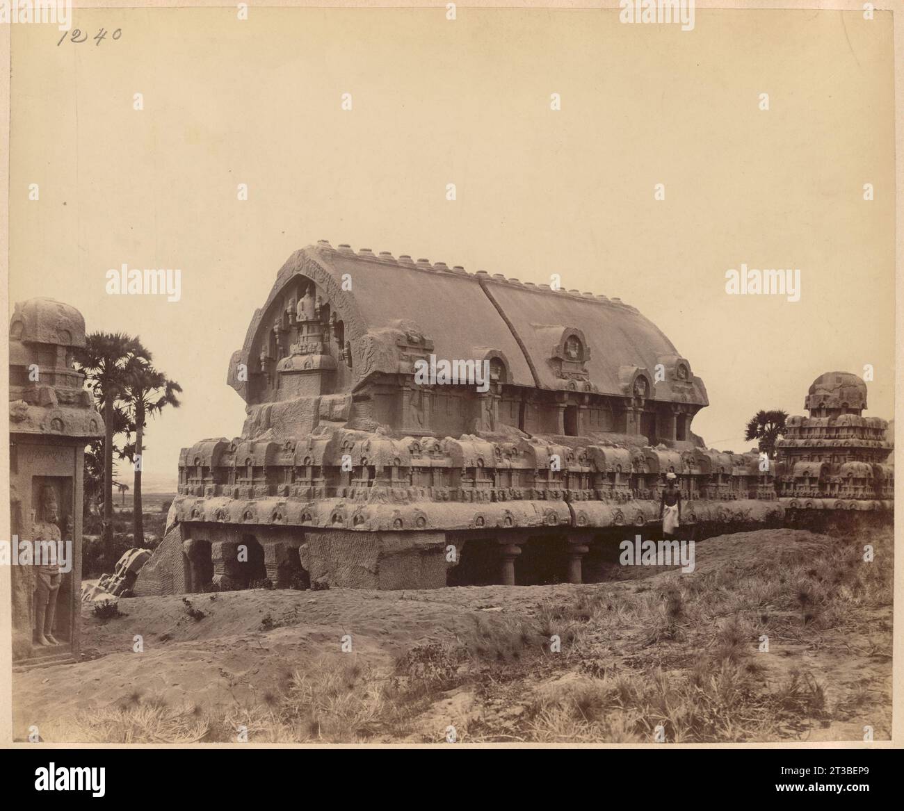 The Bhima Ratha monolith, Mamallapuram Stock Photo - Alamy