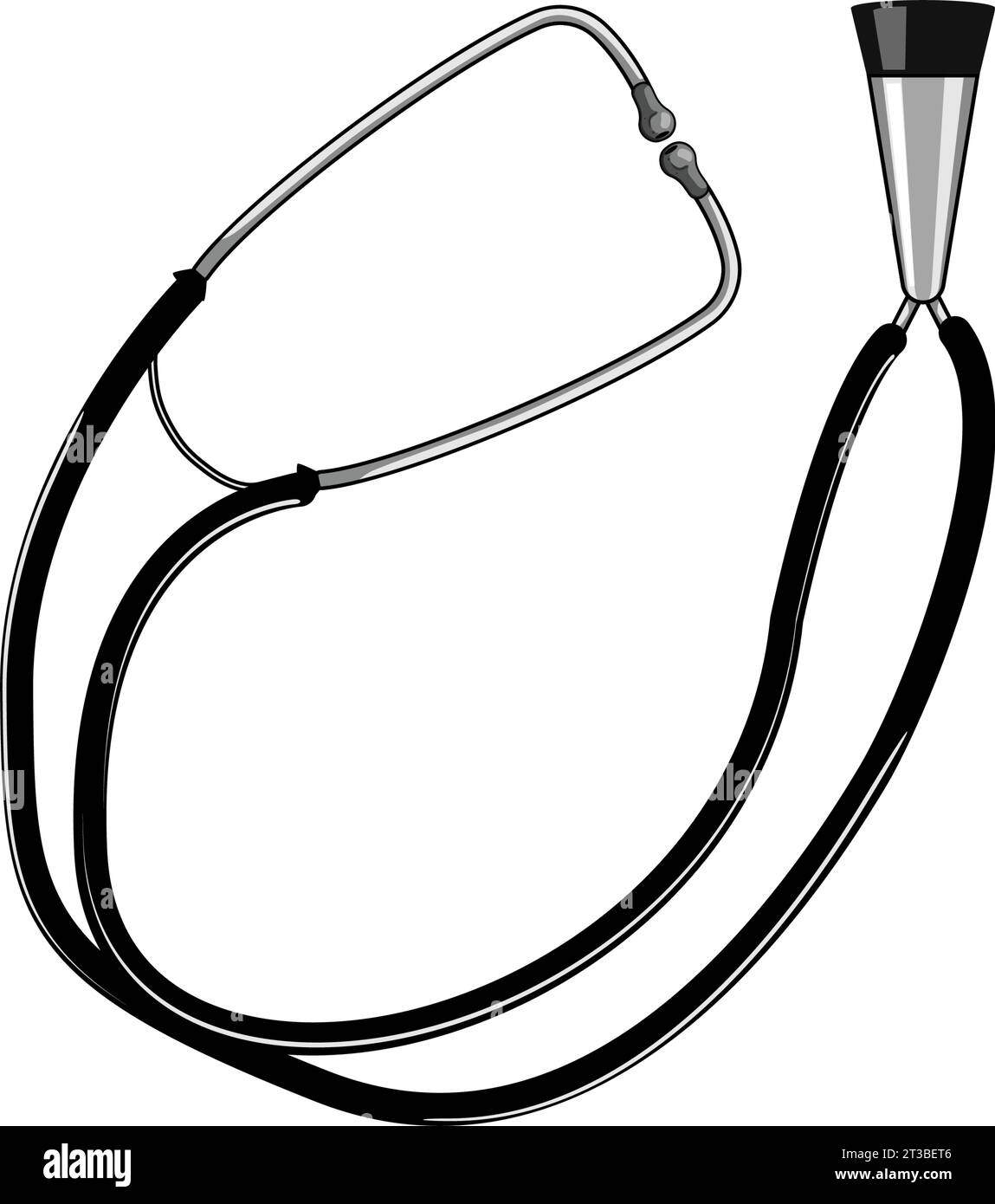 care stethoscope cartoon vector illustration Stock Vector Image & Art ...