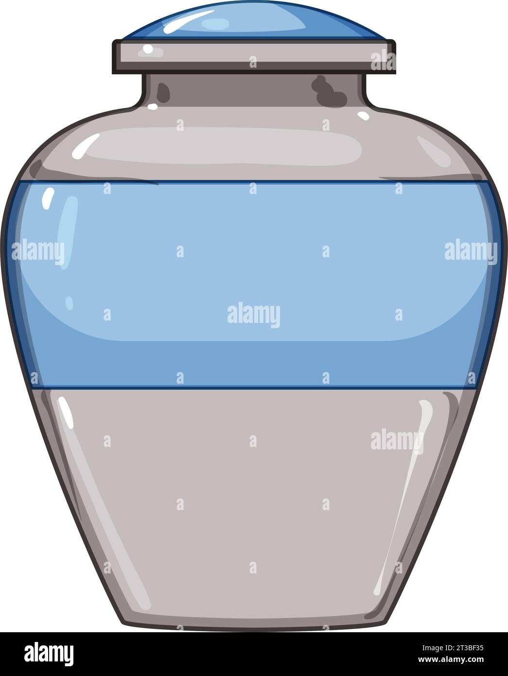 grief urn ashes cartoon vector illustration Stock Vector Image & Art ...