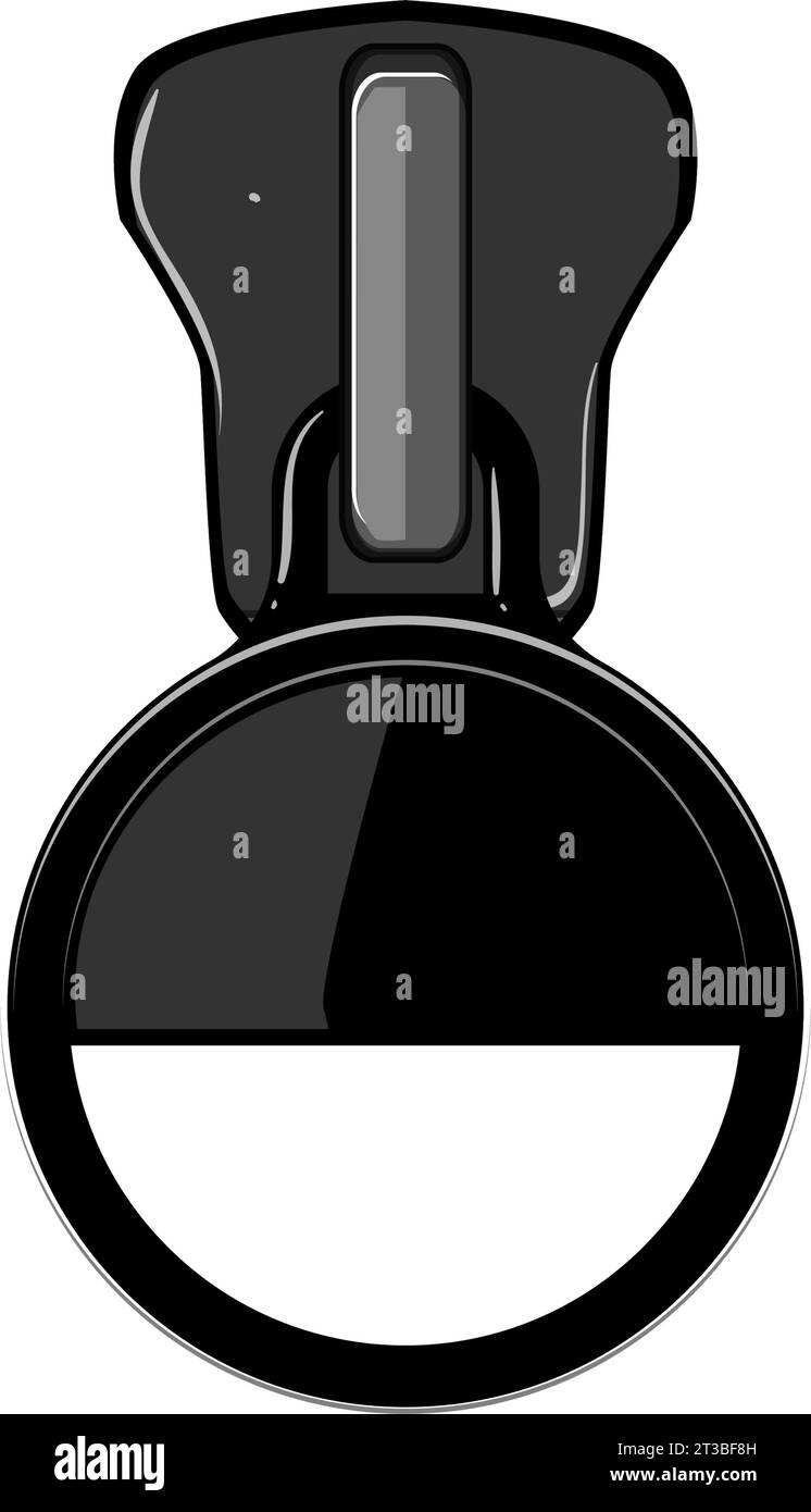 metal zipper puller cartoon vector illustration Stock Vector Image & Art - Alamy
