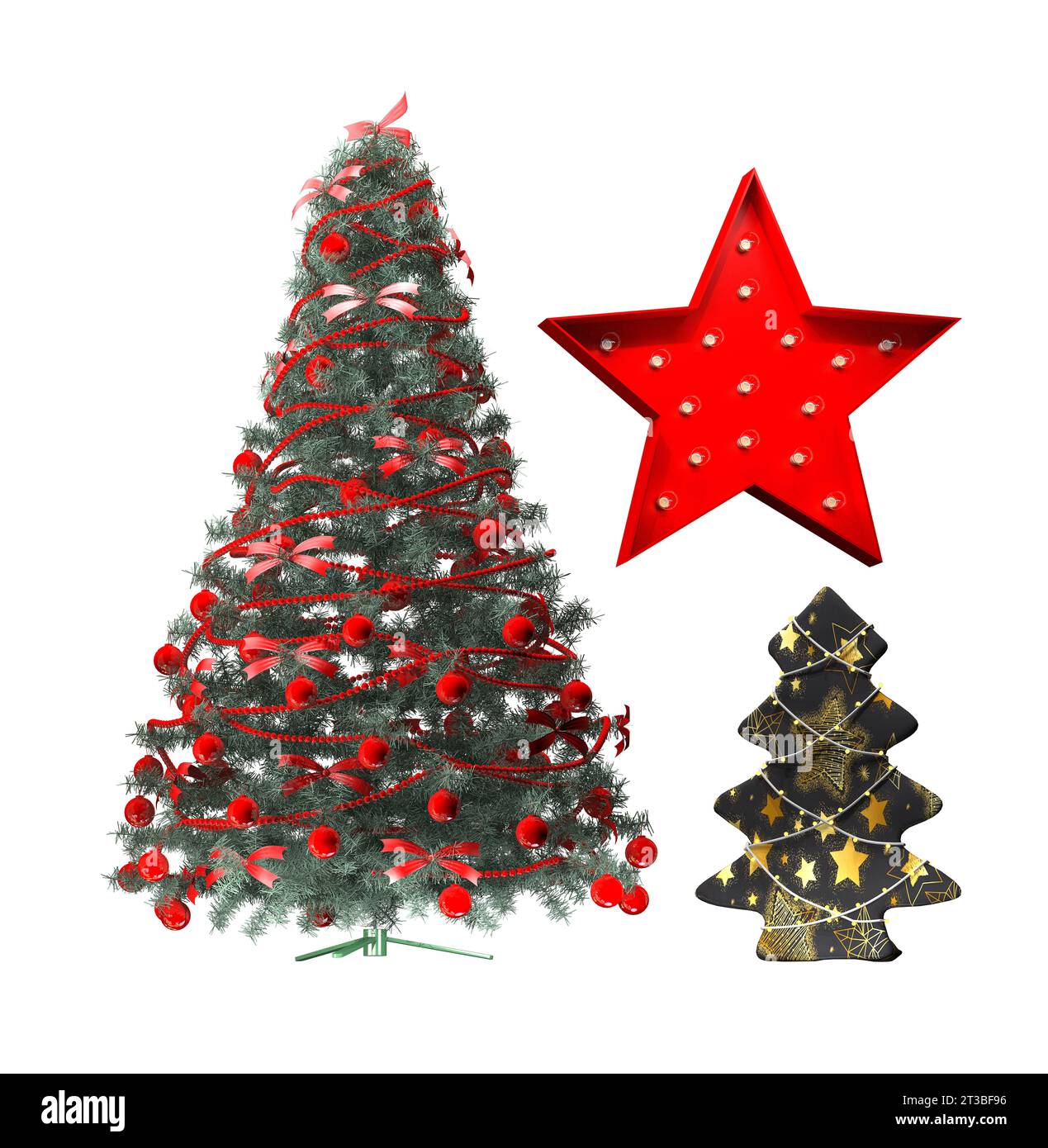 Merry christmas festive greeting Cut Out Stock Images & Pictures - Alamy
