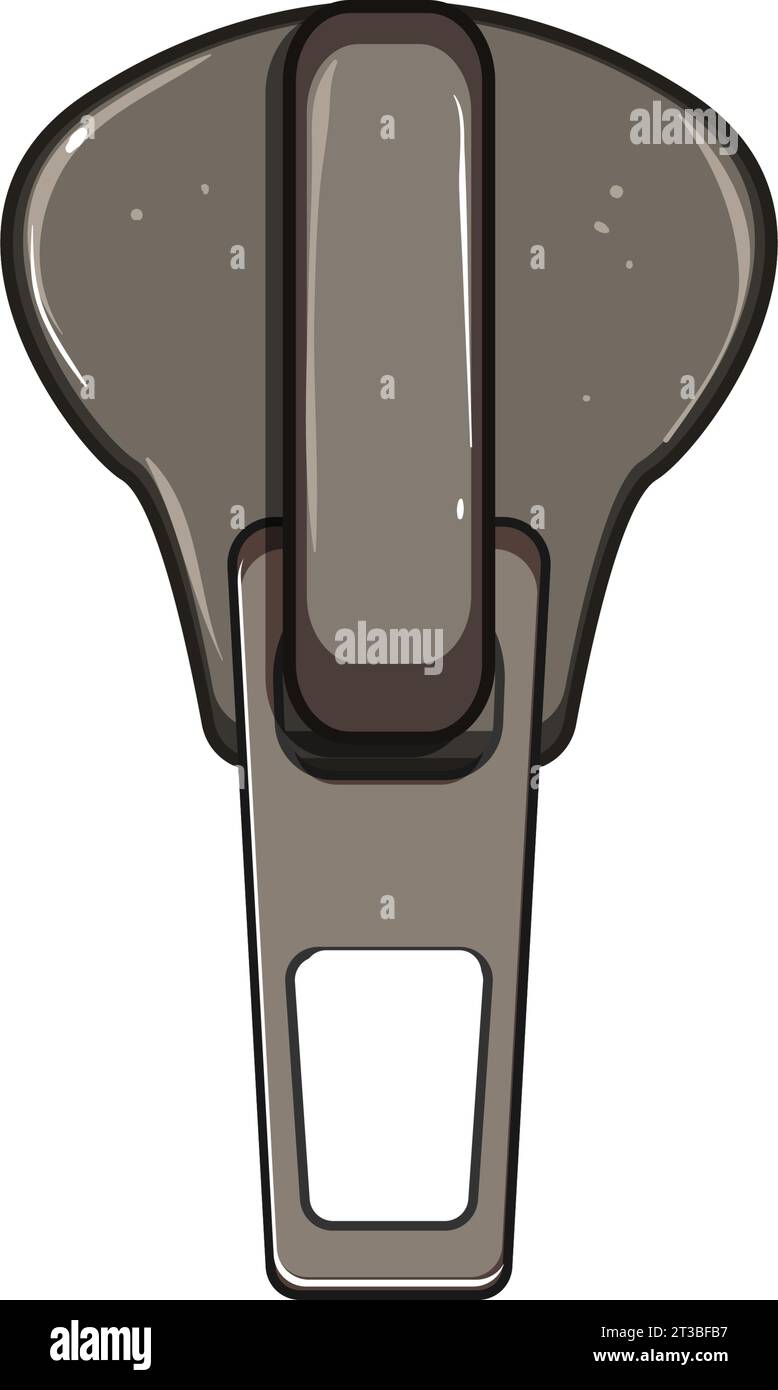 fasteners zipper puller cartoon vector illustration Stock Vector Image & Art - Alamy