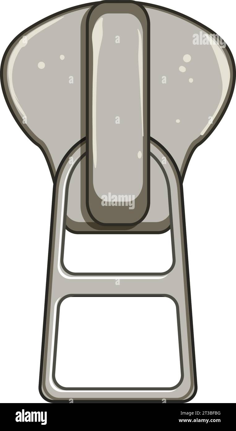 line zipper puller cartoon vector illustration Stock Vector Image & Art - Alamy