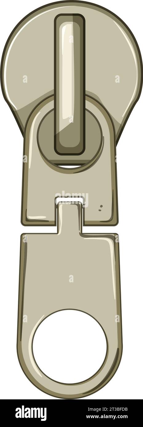 textile zipper puller cartoon vector illustration Stock Vector Image & Art - Alamy