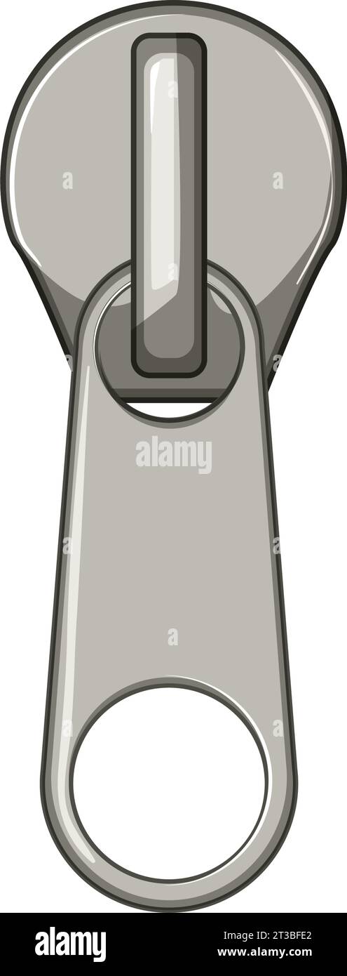 apparel zipper puller cartoon vector illustration Stock Vector Image & Art - Alamy