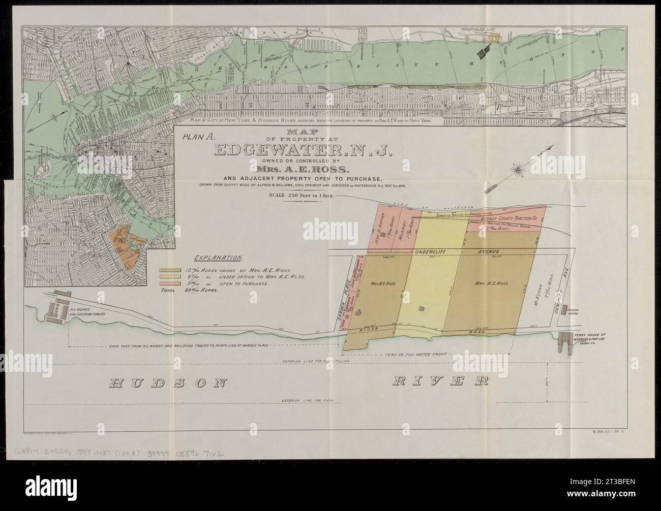 Map of edgewater hi-res stock photography and images - Alamy