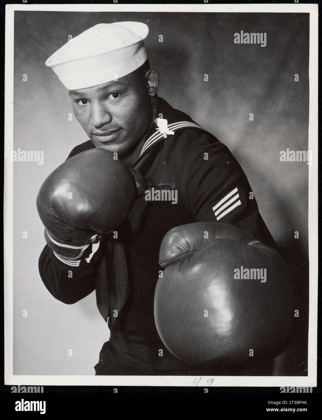 The 1952 Olympic heavyweight champ, Hayes E. 'Big [Ed'] Sanders, Seaman ...