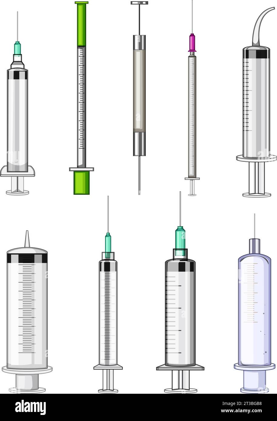 syringe set cartoon vector illustration Stock Vector Image & Art - Alamy