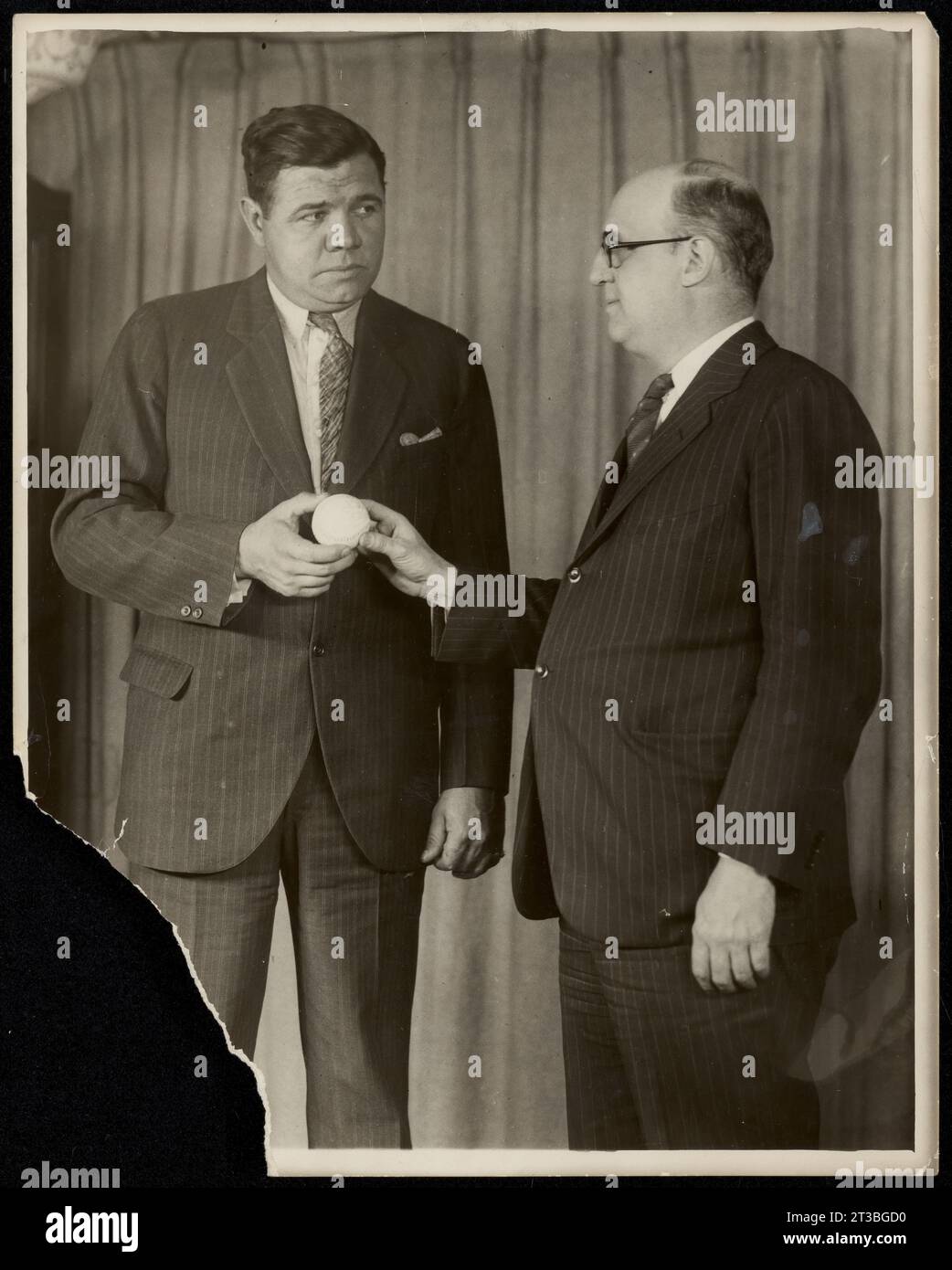 Babe Ruth + John Shepard 3d Stock Photo - Alamy