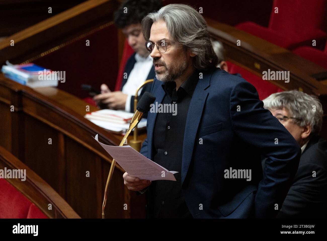 Paris, France. 24th Oct, 2023. French La France Insoumise (LFI) deputy ...