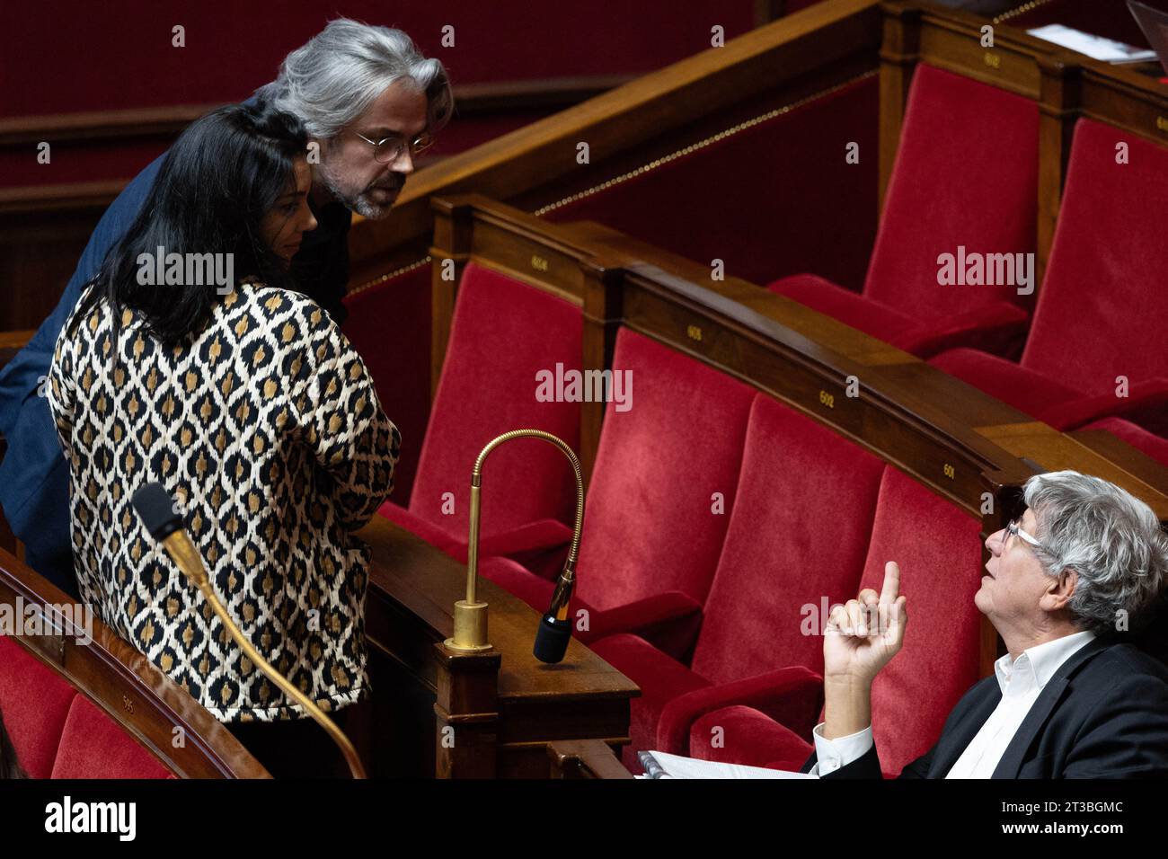 Paris, France. 24th Oct, 2023. French La France Insoumise (LFI) deputy ...