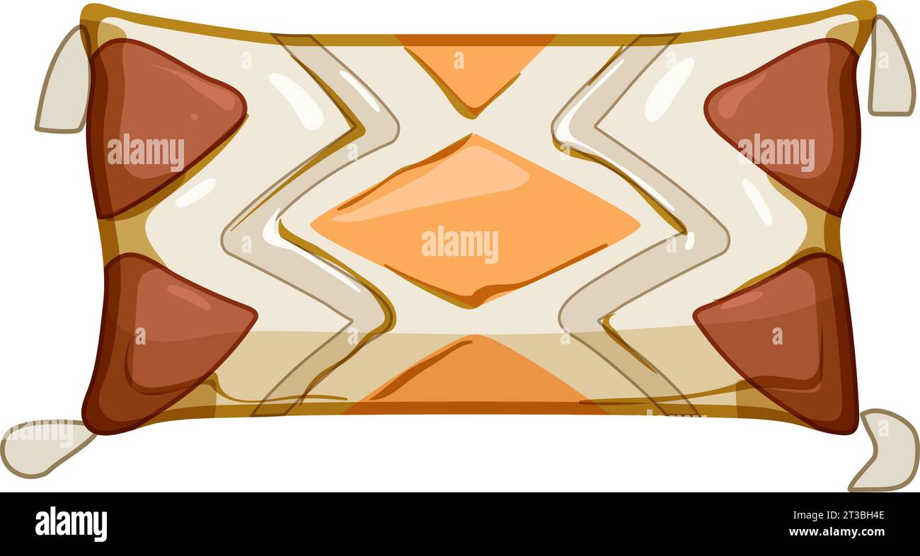 Home Boho Pillow Cartoon Vector Illustration Stock Vector Image And Art