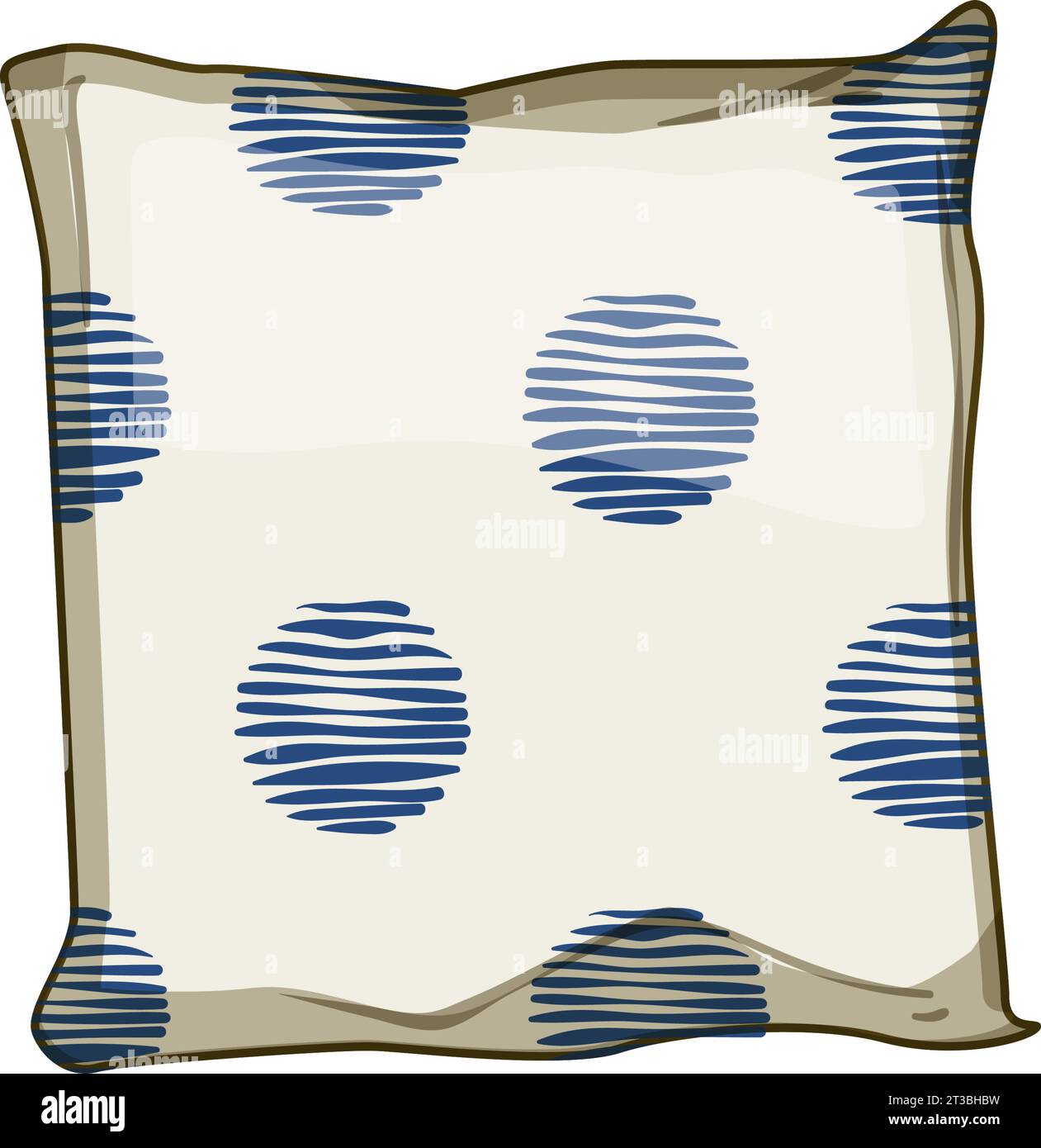 Apartment Boho Pillow Cartoon Vector Illustration Stock Vector Image