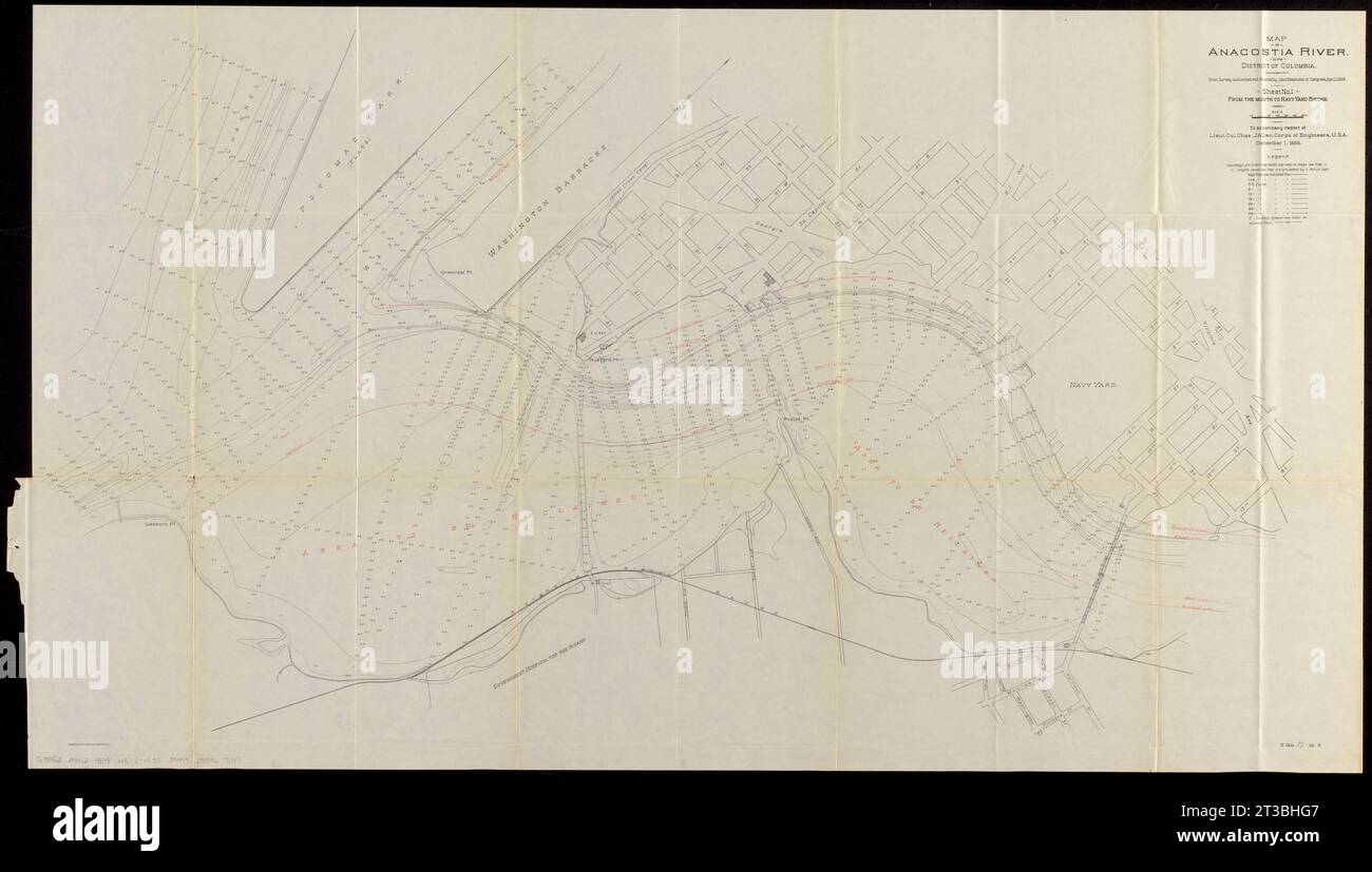 Map of Anacostia River in the District of Columbia : from survey ...