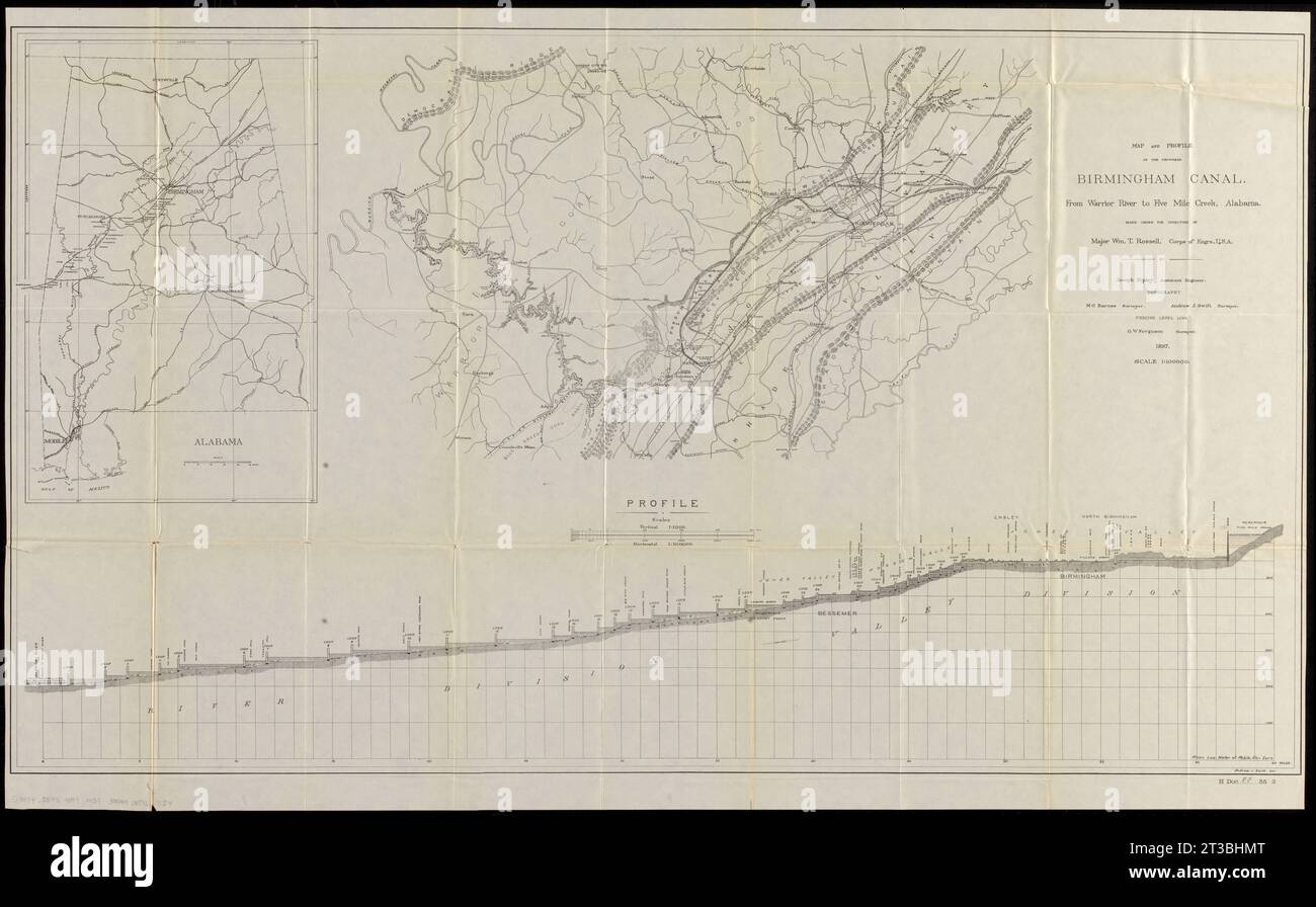 Birmingham alabama map hi-res stock photography and images - Alamy
